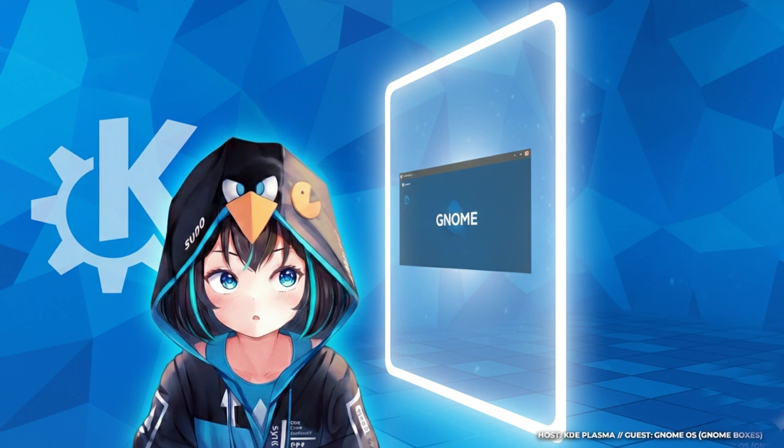 I installed GNOME 50 in KDE, so cool!! - osS) (Side